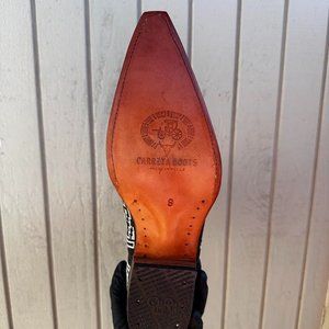 Carreta | Shoes | 82 Black Piteado Design Western Boot | Poshmark